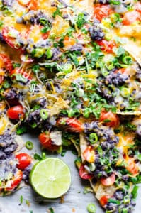 Black Bean Nachos - iFoodReal.com