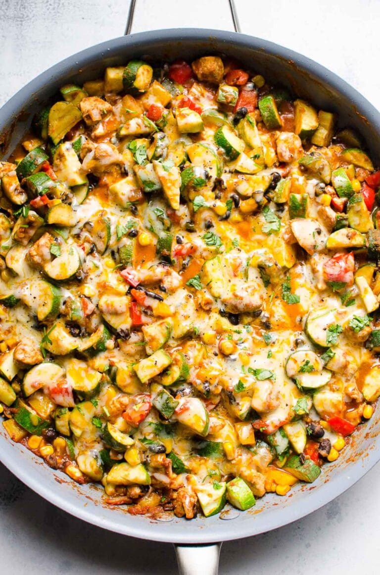 Tex Mex Chicken and Zucchini Recipe - iFoodReal.com