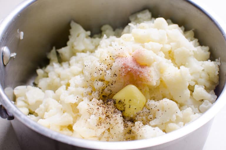 Cauliflower Mashed Potatoes - iFoodReal.com