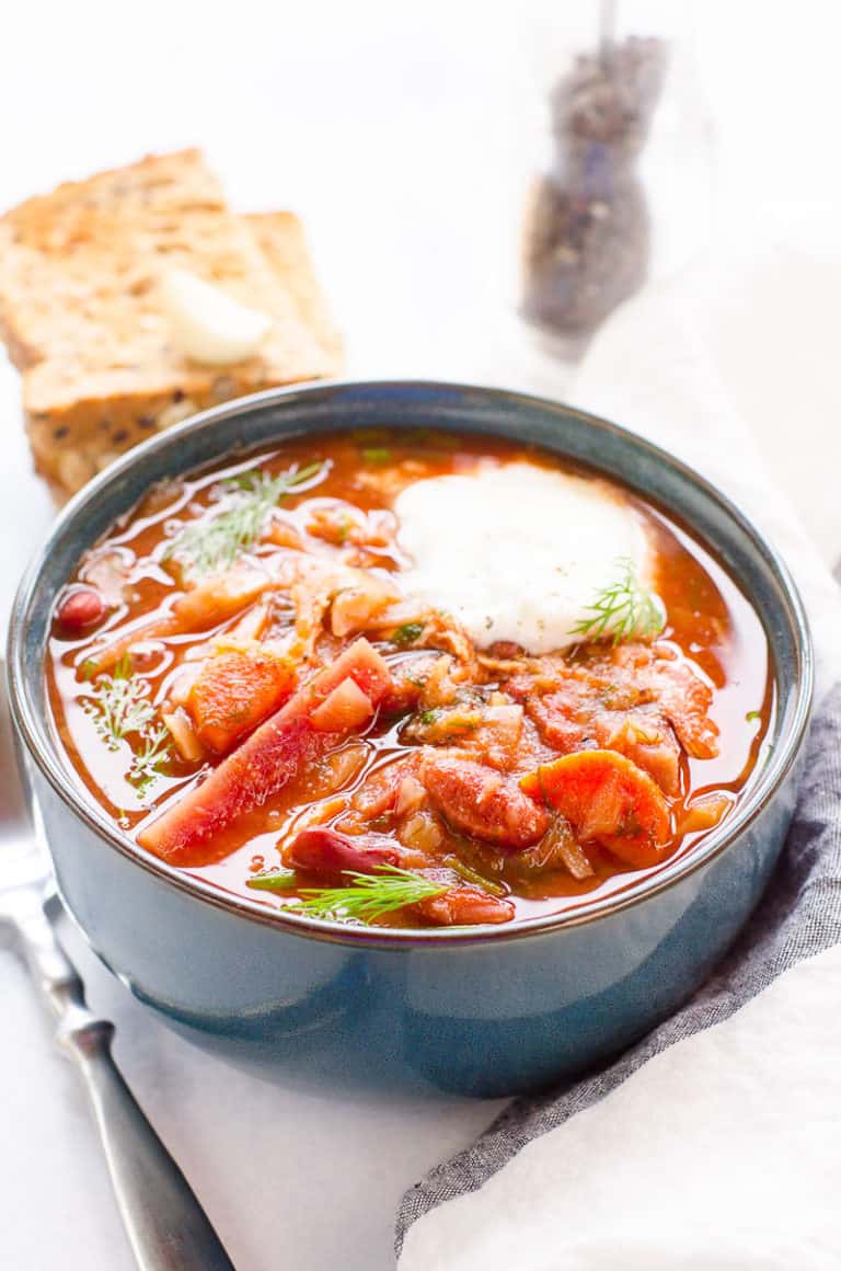 Instant Pot Borscht - iFoodReal.com
