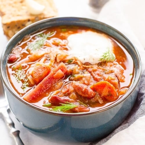 Instant Pot Borscht - iFoodReal.com