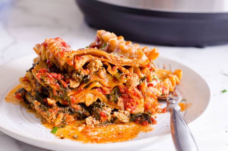 Easy Instant Pot Lasagna - iFoodReal.com
