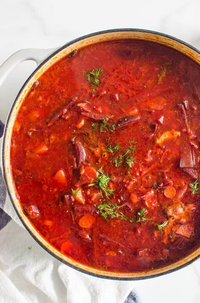 Ukrainian Borscht Recipe (Authentic) - iFoodReal.com