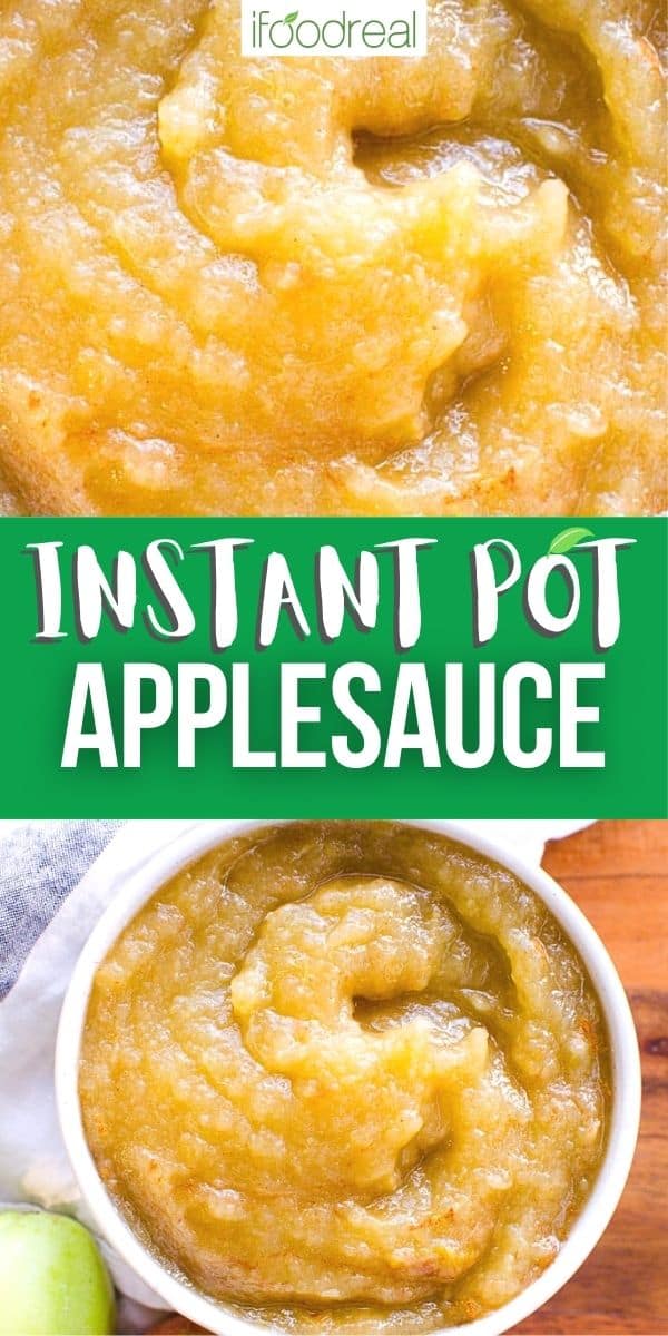 Instant Pot Applesauce (No Sugar Needed) - iFoodReal.com