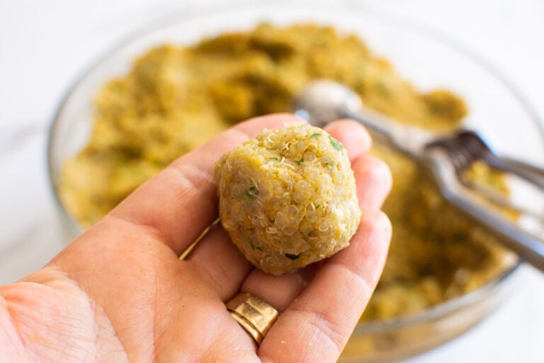 Quinoa Falafel {Baked or Air Fryer!} - iFoodReal.com