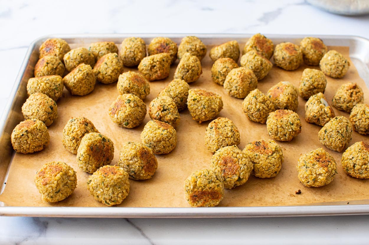 Quinoa Falafel {Baked or Air Fryer!} - iFOODreal.com