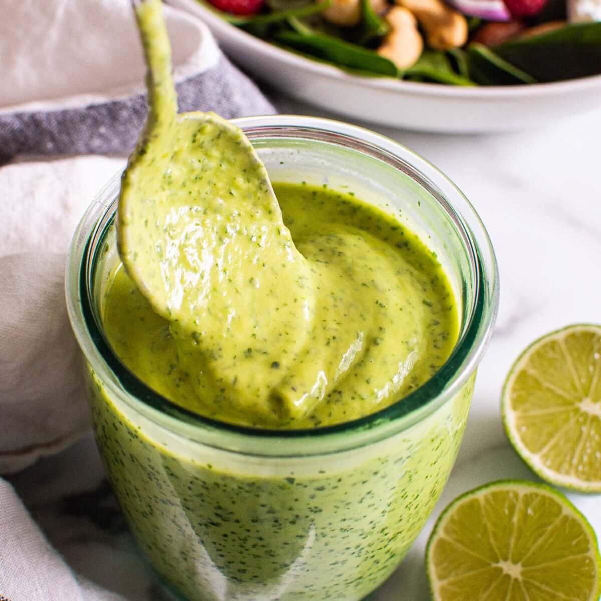 Creamy Avocado Cilantro Dressing Recipe - iFoodReal.com