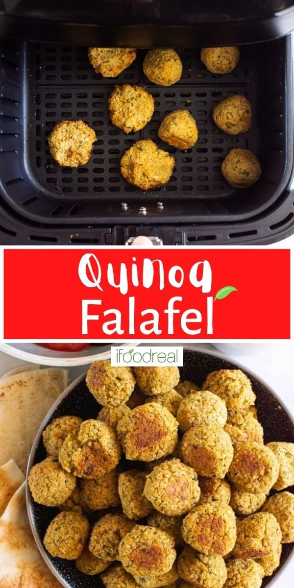 Quinoa Falafel {Baked or Air Fryer!} - iFoodReal.com
