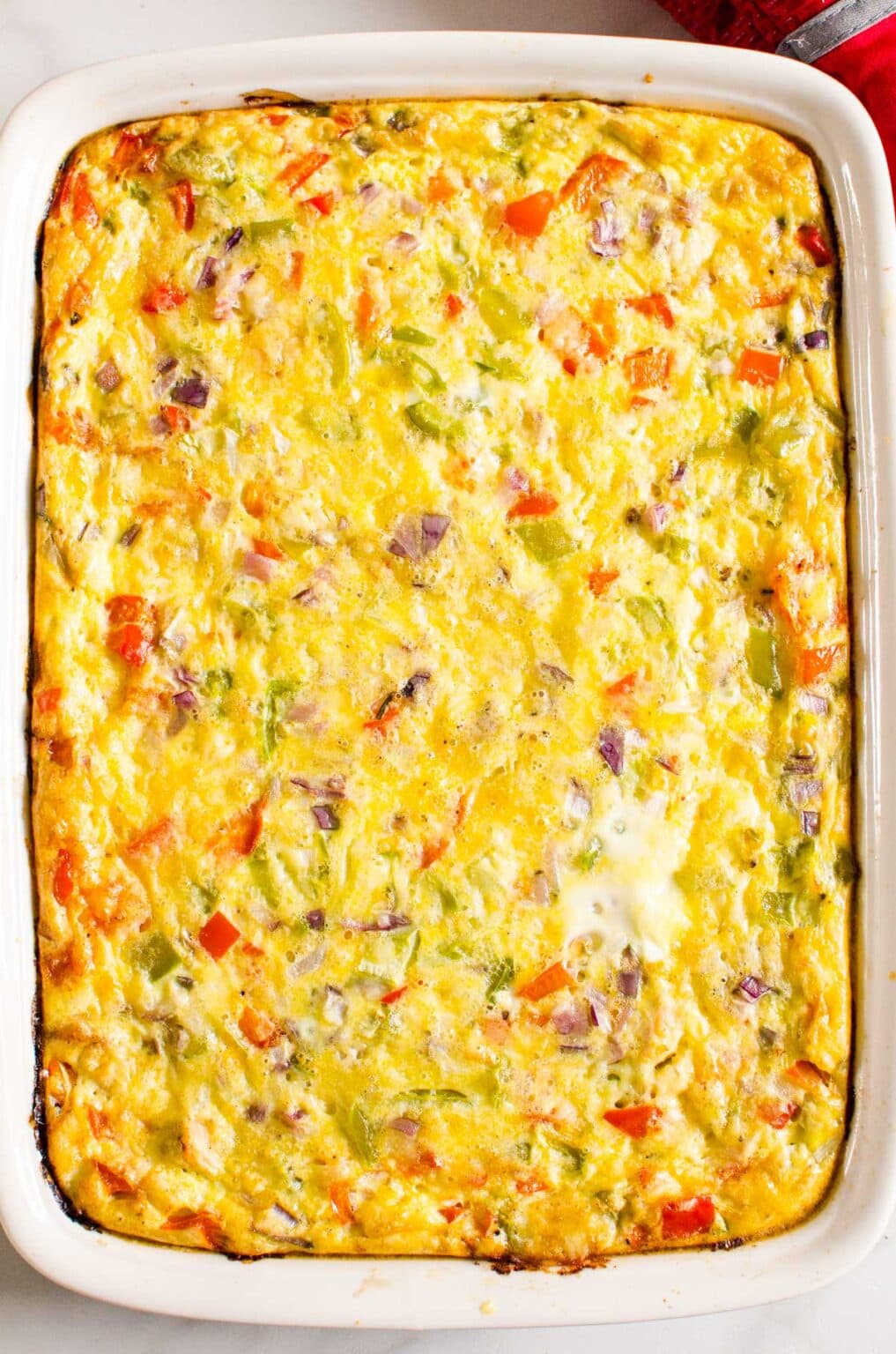 Healthy Breakfast Casserole (Egg Bake) - iFoodReal.com