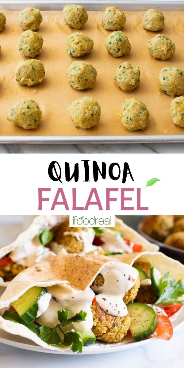 Quinoa Falafel {Baked or Air Fryer!} - iFoodReal.com