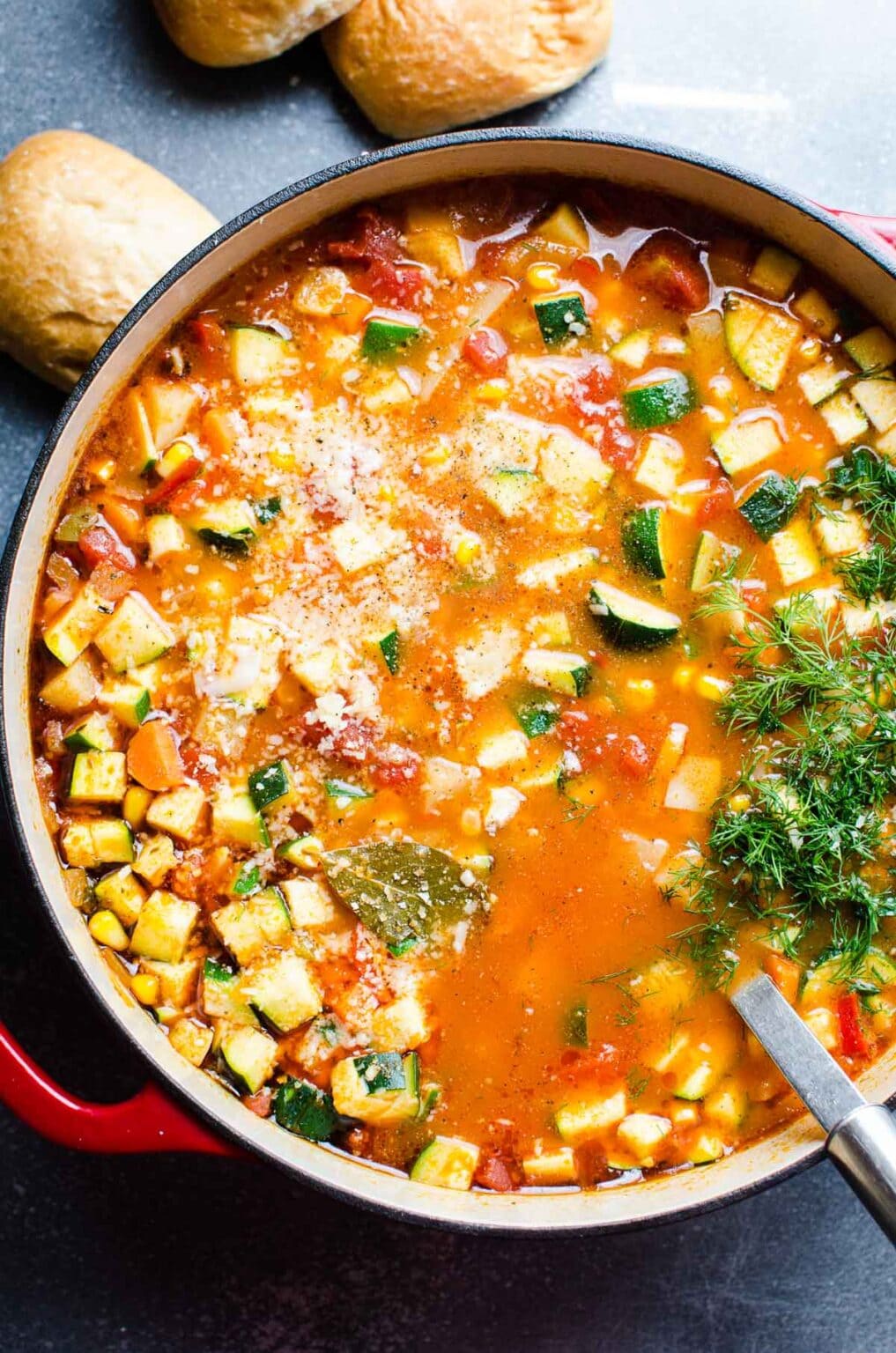 Best Ever Vegetable Soup - iFoodReal.com