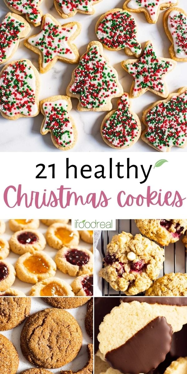 21 Healthy Christmas Cookies - iFoodReal.com