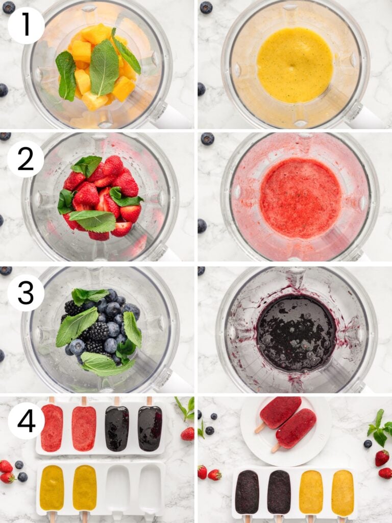 Healthy Homemade Fruit Popsicles - iFoodReal.com