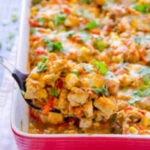 Santa Fe Chicken and Lentil Casserole - iFoodReal.com