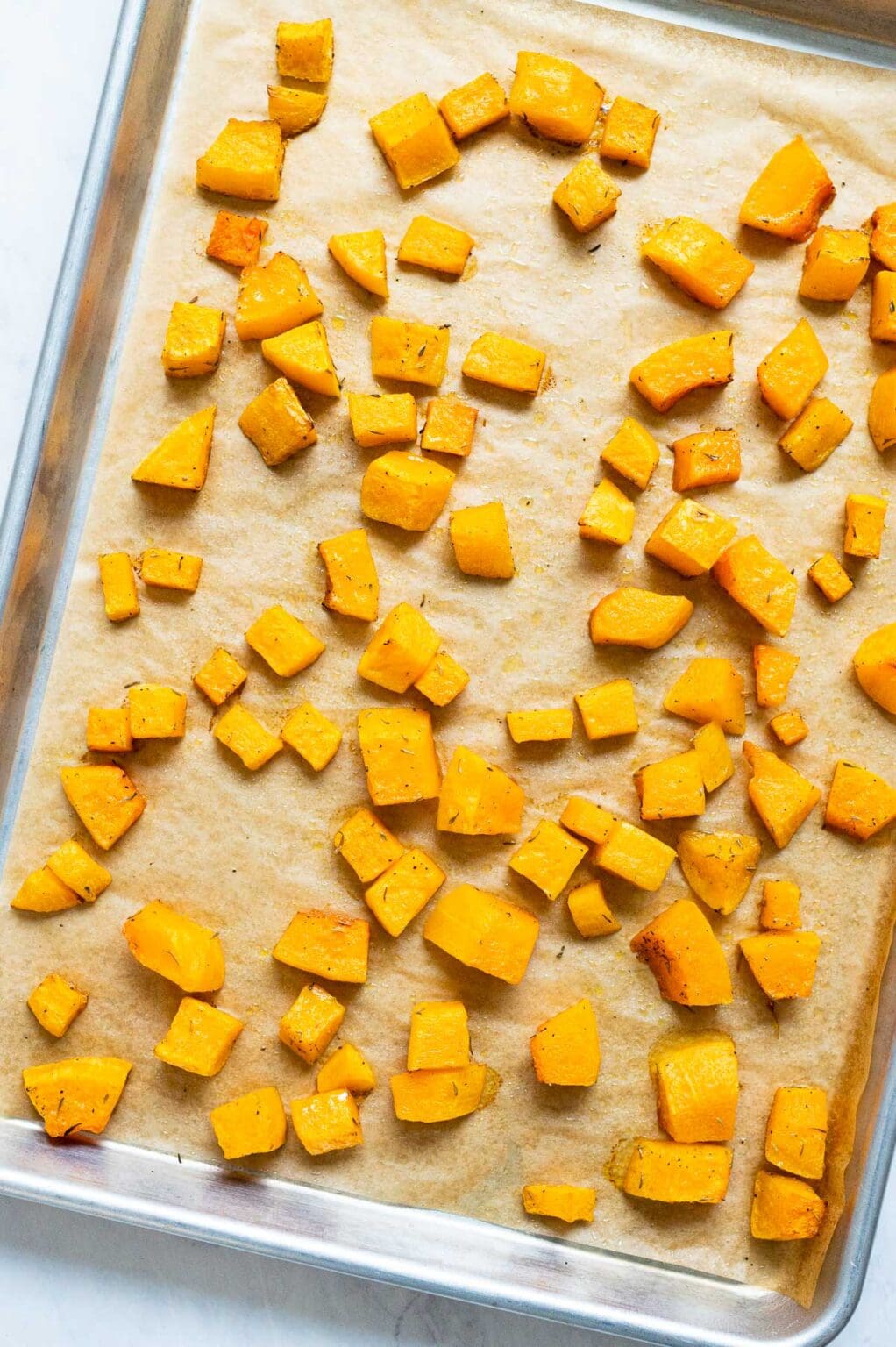 Roasted Butternut Squash Cubes - iFoodReal.com