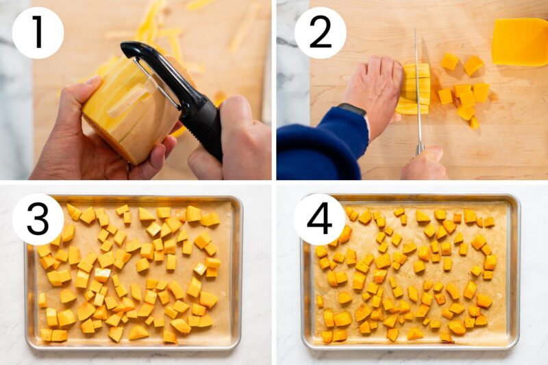 Roasted Butternut Squash Cubes - iFoodReal.com
