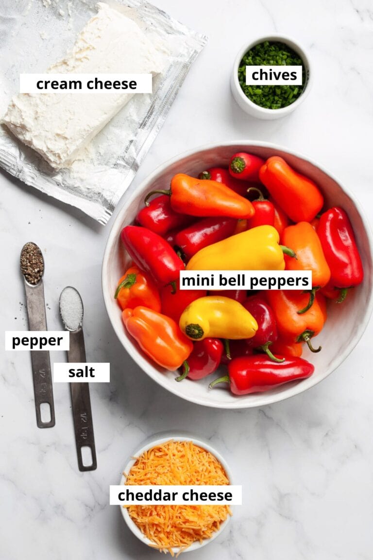Cream Cheese Stuffed Mini Peppers - iFoodReal.com