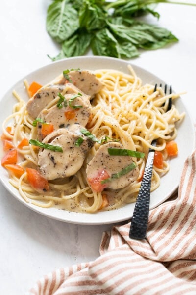 Creamy Instant Pot Italian Chicken Breasts - iFoodReal.com