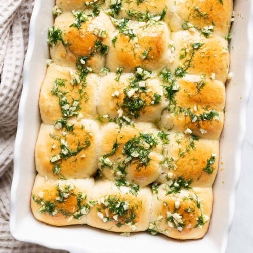 Pampushky (Ukrainian Garlic Bread) - iFoodReal.com
