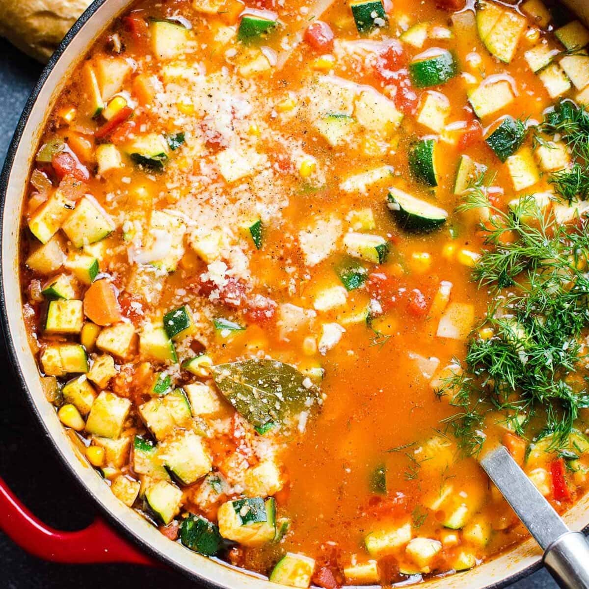 Best Ever Vegetable Soup - iFoodReal.com