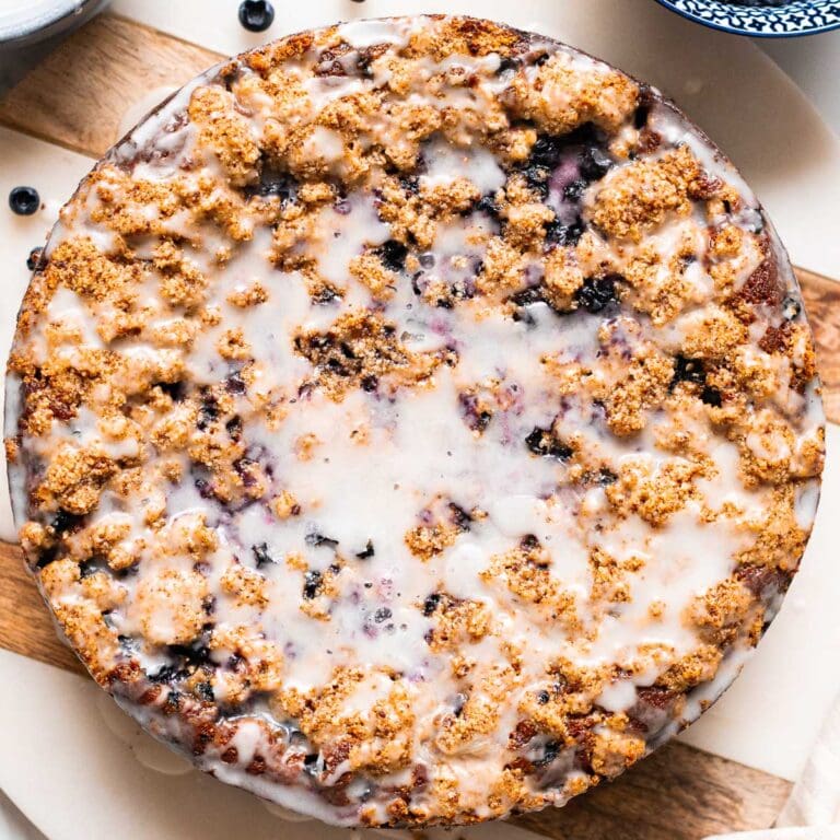 Blueberry Coffee Cake - iFoodReal.com