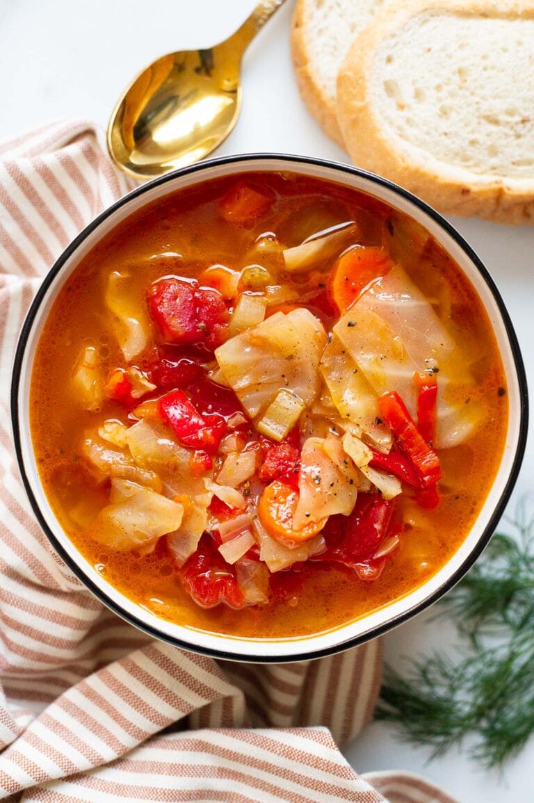 Instant Pot Cabbage Soup - iFoodReal.com