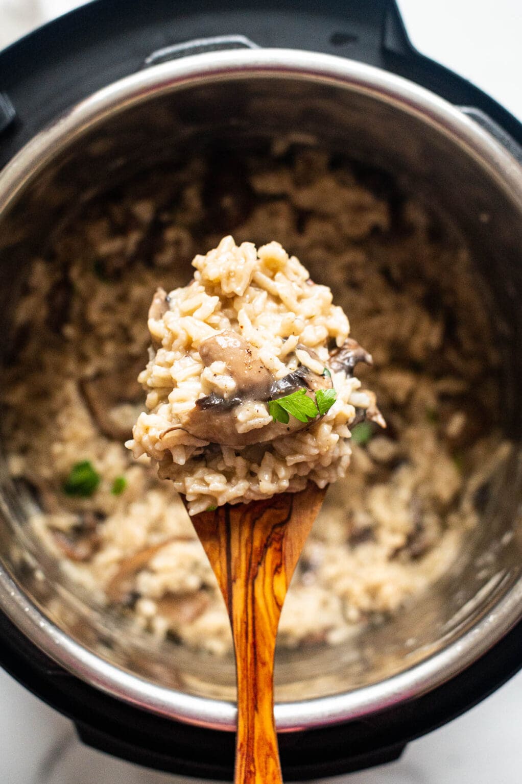 Instant Pot Mushroom Risotto - iFoodReal.com