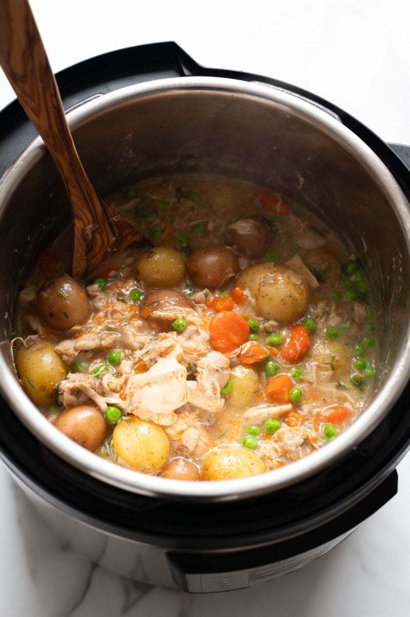 Creamy Instant Pot Chicken Stew (No Saute) - iFoodReal.com
