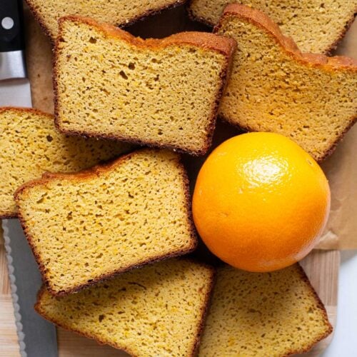 Whole Orange Blender Cake (Gluten Free) - iFoodReal.com