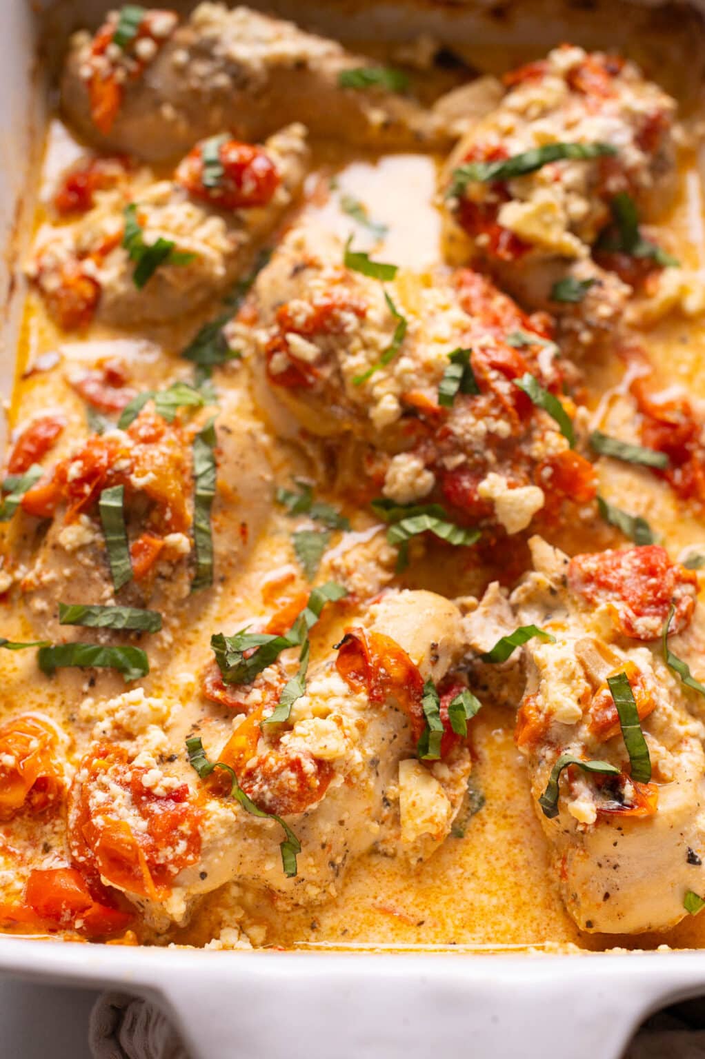 Baked Feta Chicken - iFoodReal.com