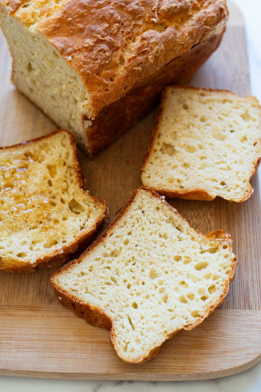 High Protein Greek Yogurt Bread (3 or 5 Ingredients) - iFoodReal.com