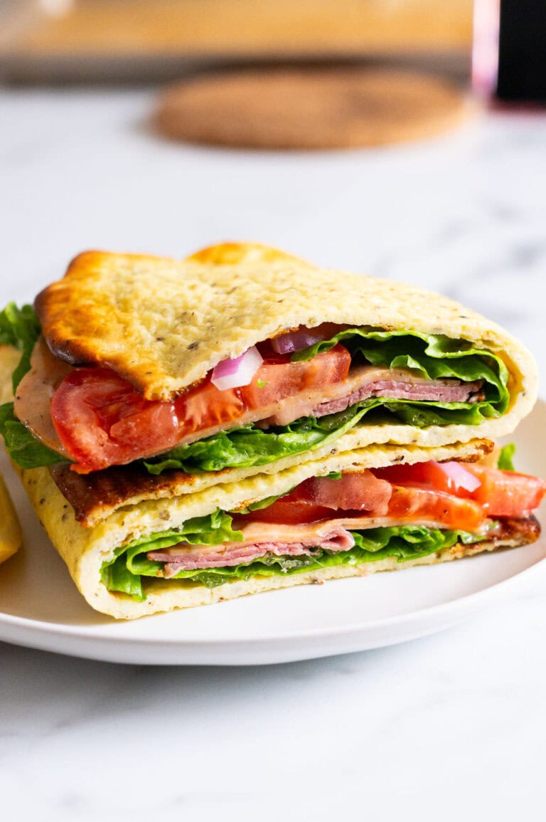 Cottage Cheese Flatbread Recipe (18 Grams of Protein) - iFoodReal.com