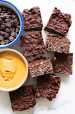 Homemade Crunch Bars - iFoodReal.com