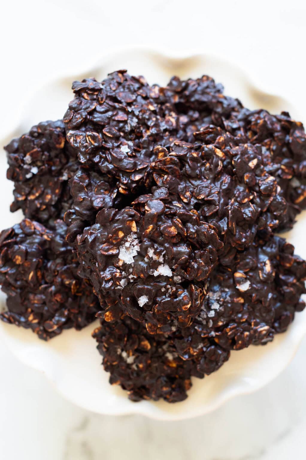 Healthy No Bake Cookies (4 Ingredients, No Peanut Butter) - iFoodReal.com