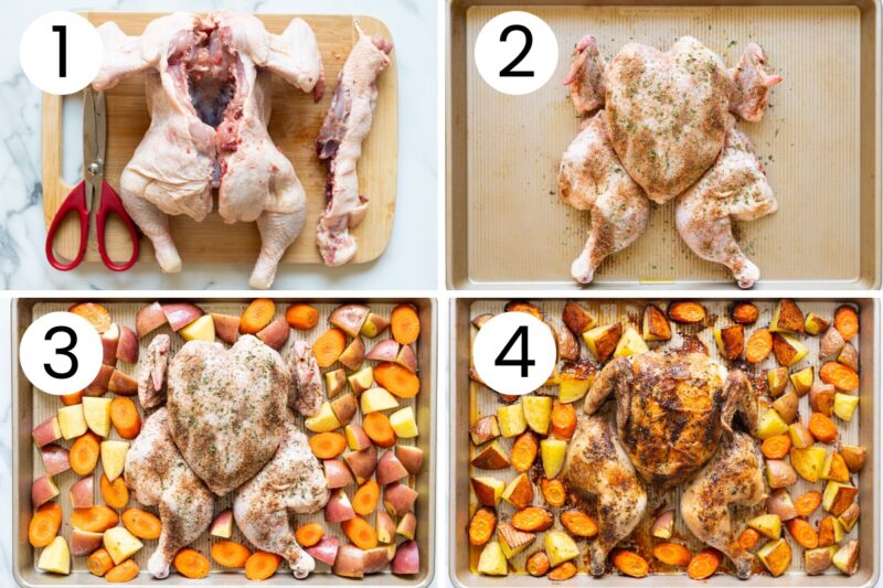 Spatchcock Chicken - iFoodReal.com