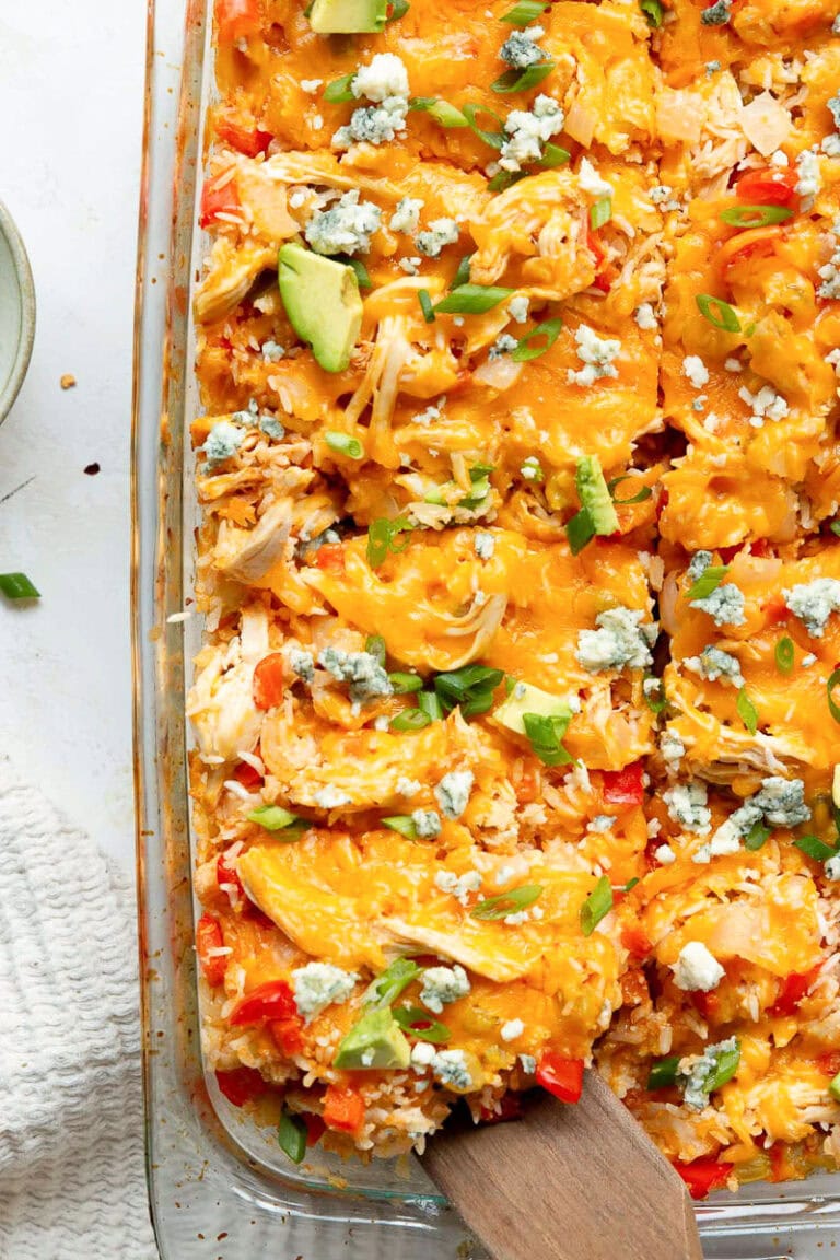 Buffalo Chicken Casserole - iFoodReal.com