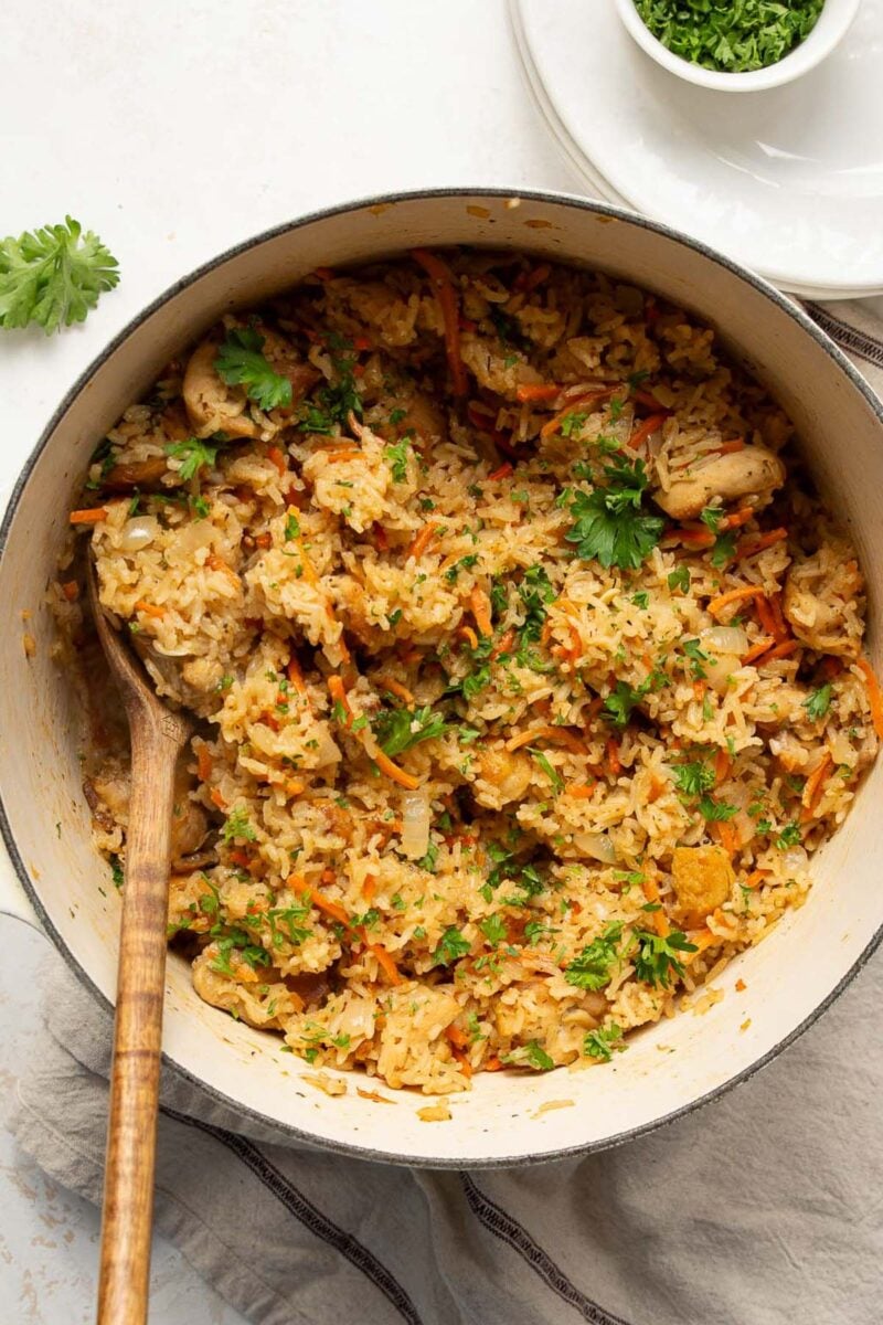 Chicken and Rice (One Pot Meal) - iFoodReal.com