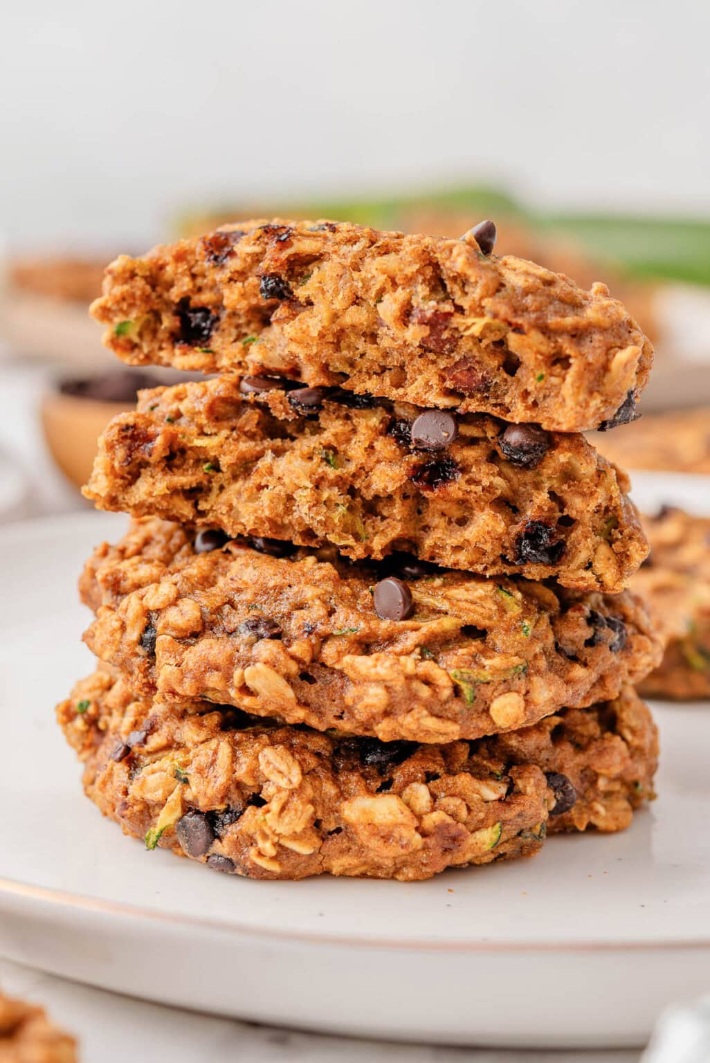 Healthy Zucchini Cookies (with Oatmeal) - iFoodReal.com