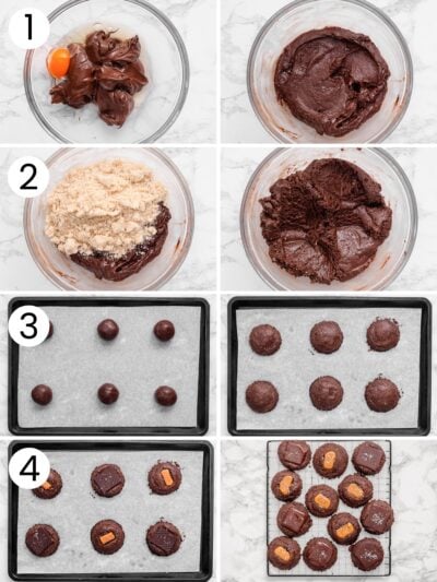 3 Ingredient Nutella Cookies - iFoodReal.com